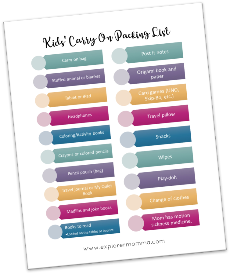 The Complete Kids' Carry-On Packing List - Explorer Momma